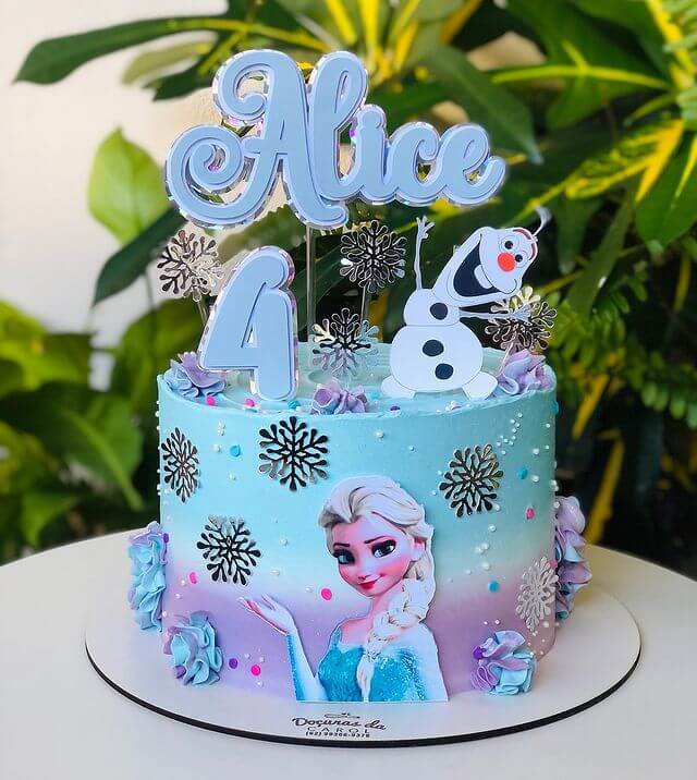 Bolo da Frozen: +55 inspirações para sua festa infantil