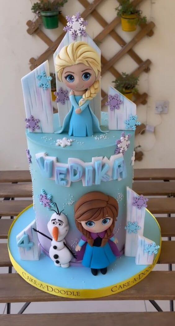 Bolo da Frozen: +55 inspirações para sua festa infantil
