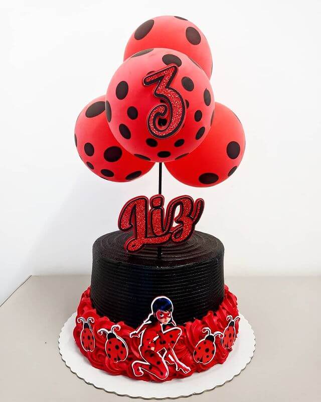 Bolo da Ladybug: as inspirações mais incríveis - Bolo Guaraná