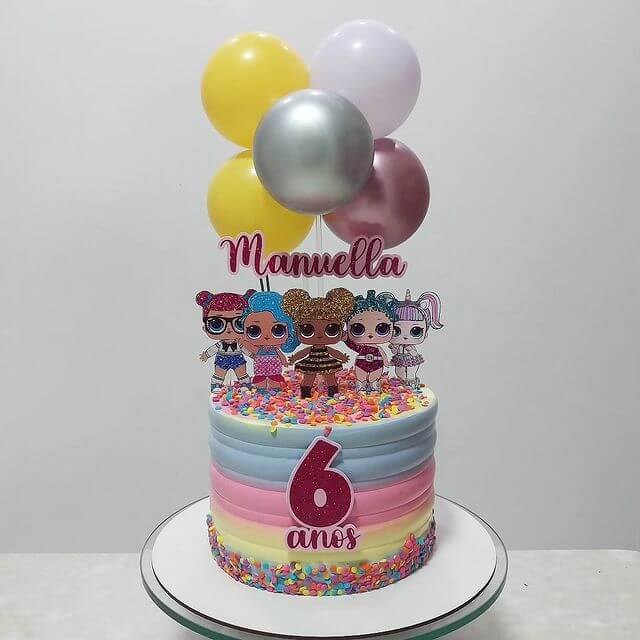 Bolo LOL surprise: 55 modelos para te inspirar - Bolo Guaraná