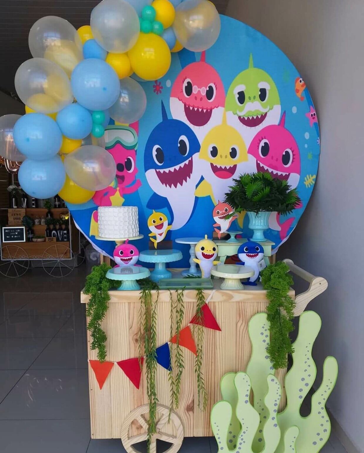 Decoração Festa Baby Shark: 25 ideias simples e criativas