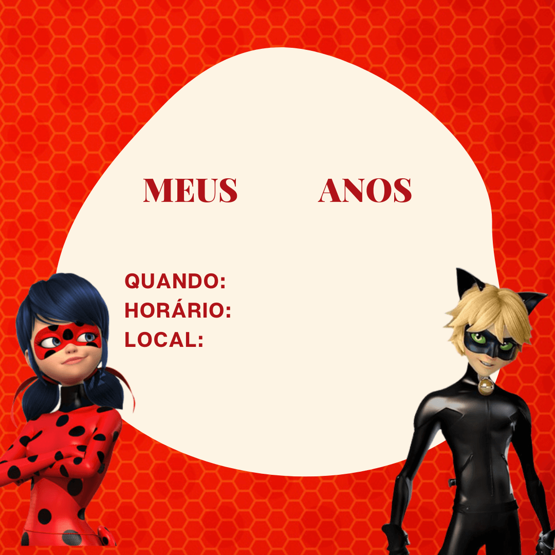 Convite Ladybug: 8 modelos incríveis para baixar e editar