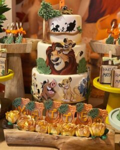 Bolo Rei Leão: 27 ideias fofas e criativas - Bolo Guaraná