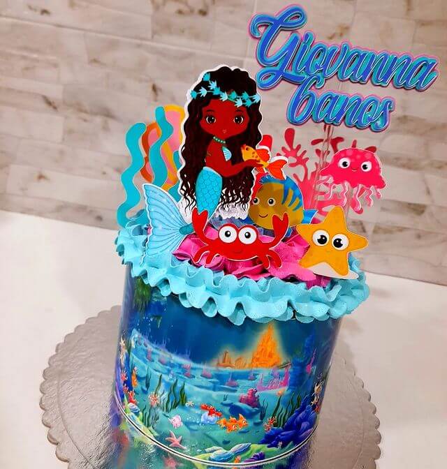 80 ideias para o seu Bolo Pequena Sereia - Bolo Guaraná