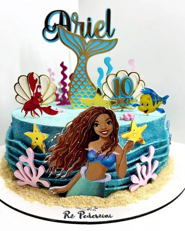 80 ideias para o seu Bolo Pequena Sereia - Bolo Guaraná