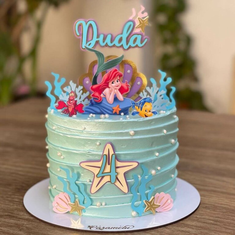 80 ideias para o seu Bolo Pequena Sereia - Bolo Guaraná