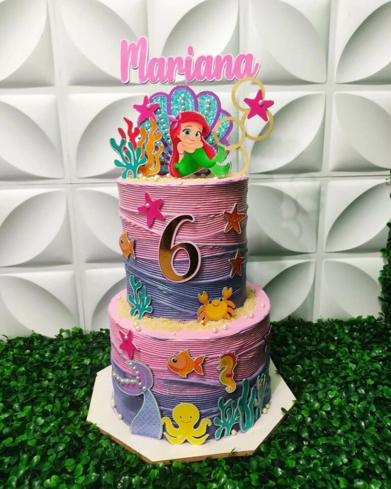 Bolo Pequena Sereia: +45 modelos superfofos - Bolo Guaraná