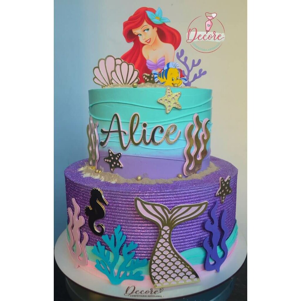 67 ideias para o seu Bolo Pequena Sereia - Bolo Guaraná