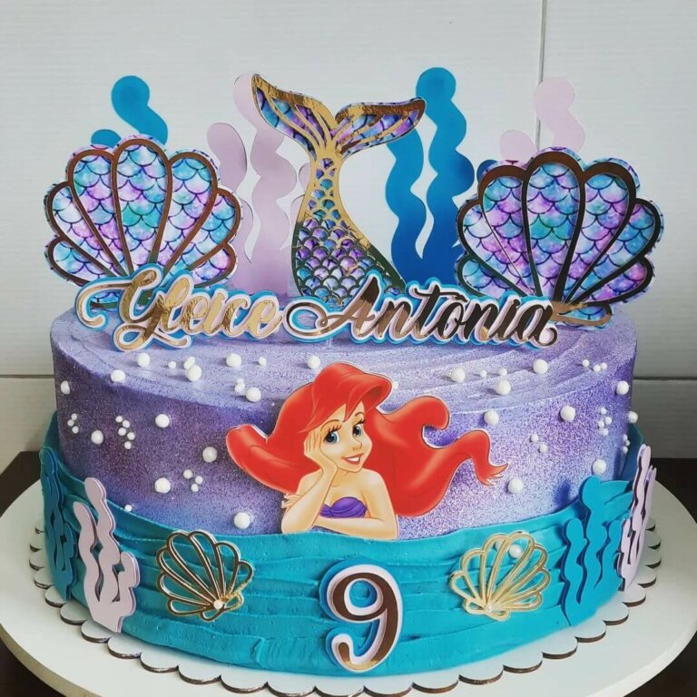 Bolo Pequena Sereia: +45 modelos superfofos - Bolo Guaraná