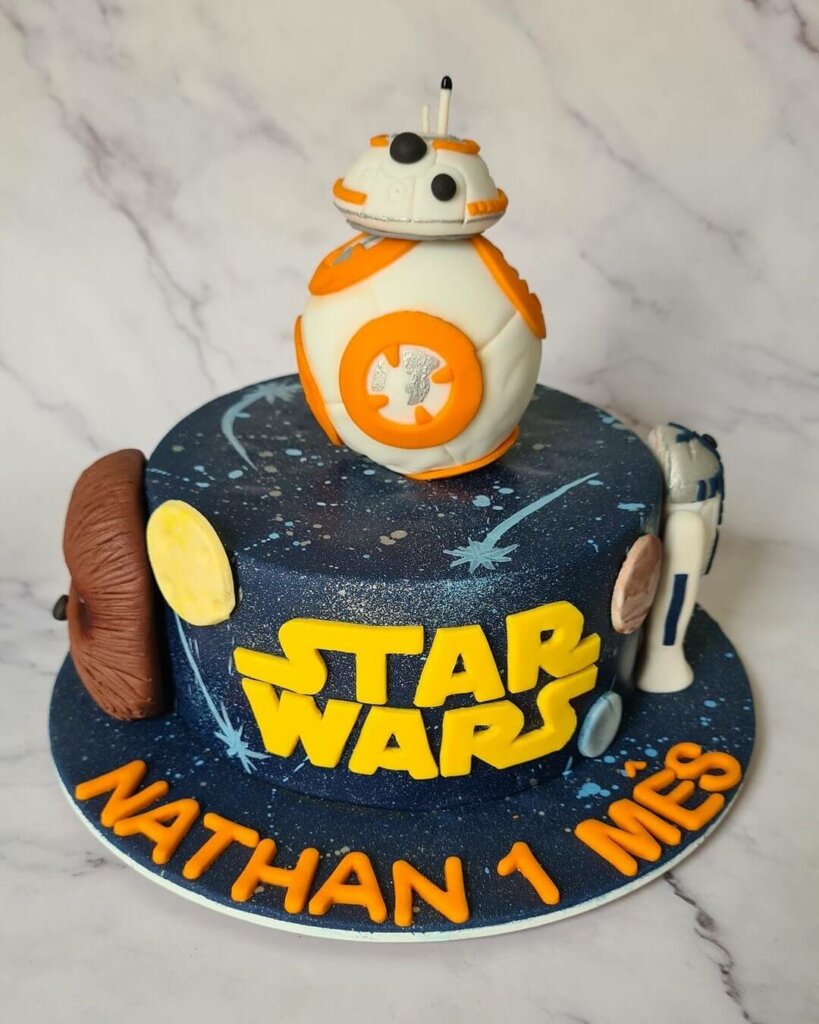 Decoração Star Wars: 26 ideias para sua festa infantil - Bolo Guaraná