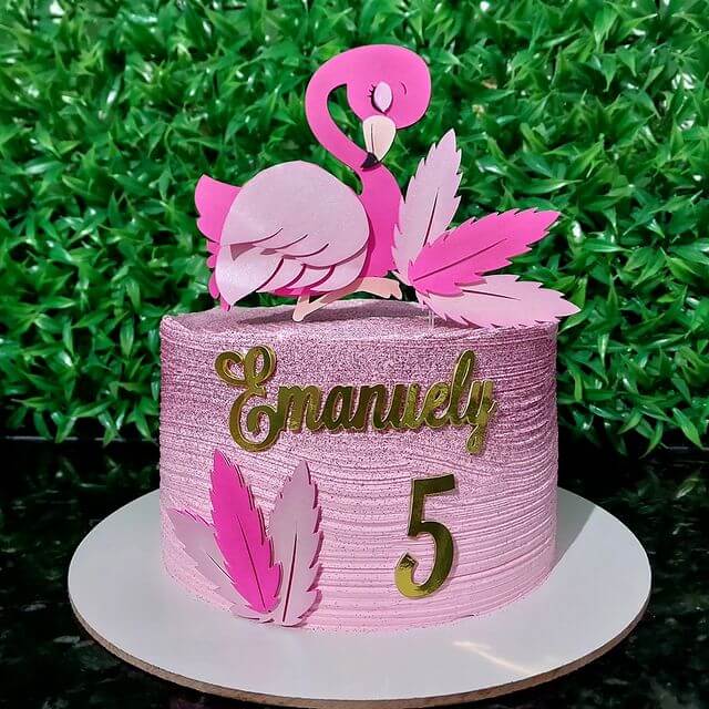 Bolo Flamingo: ideias para transformar sua festa - Bolo Guaraná