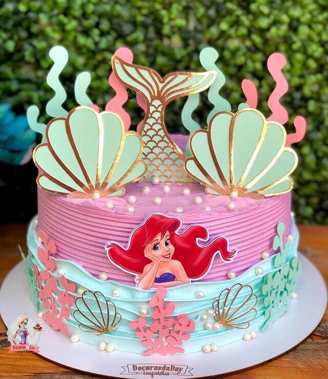 80 ideias para o seu Bolo Pequena Sereia - Bolo Guaraná