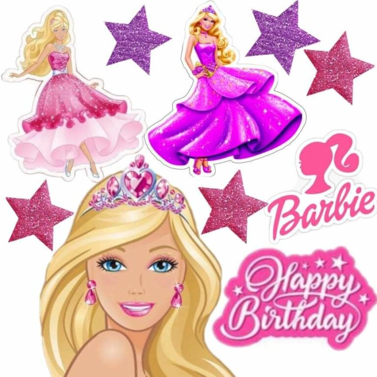Topo de Bolo da Barbie: +50 ideias para imprimir - Bolo Guaraná Topo de Bolo da Barbie: +50 ideias para imprimir - Bolo Guaraná