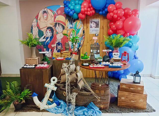 Decoração One Piece: +25 ideias e tutoriais - Bolo Guaraná