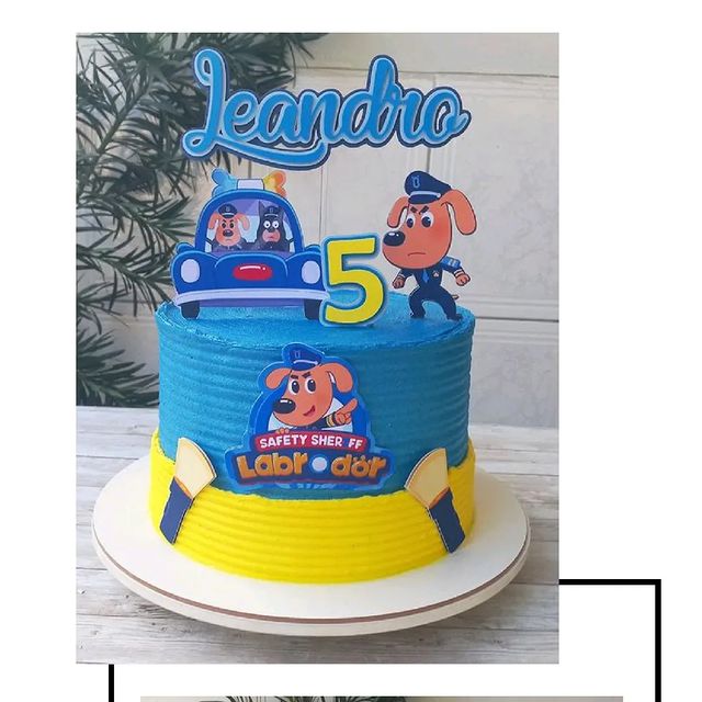Detetive Labrador: ideias para uma festa completa - Bolo Guaraná