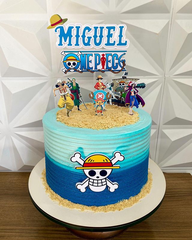 Decoração One Piece: +25 ideias e tutoriais - Bolo Guaraná