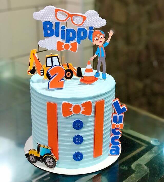 Bolo Blippi: ideias, dicas, tutoriais e mais - Bolo Guaraná
