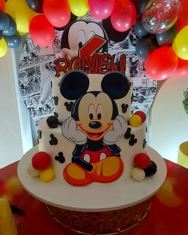 Bolo do Mickey: dicas, ideias e produtos - Bolo Guaraná