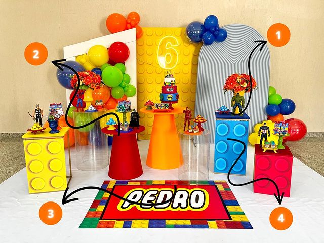 Decoração Lego: +57 ideias, dicas e mais - Bolo Guaraná