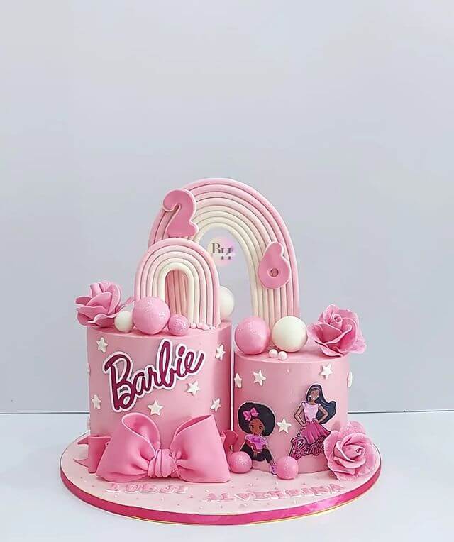 +50 ideias e tutoriais de Bolo da Barbie - Bolo Guaraná