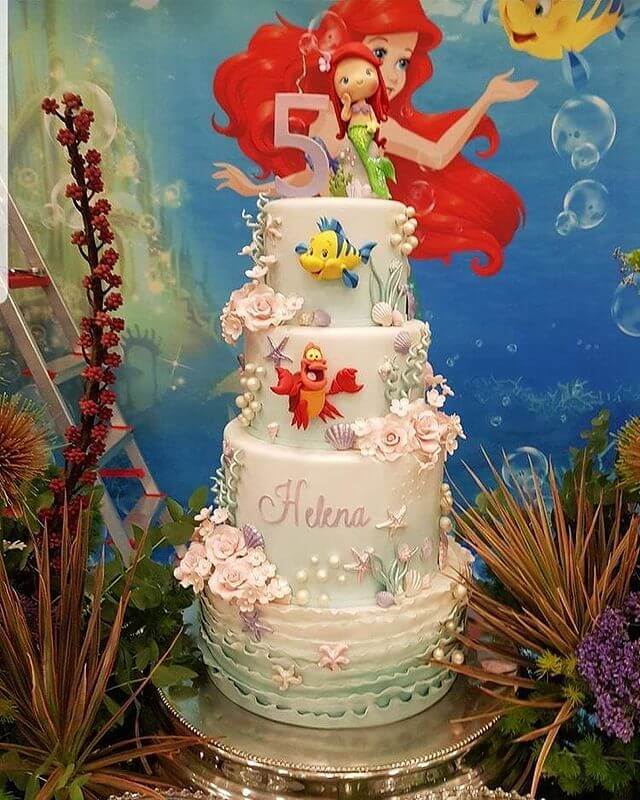 80 ideias para o seu Bolo Pequena Sereia - Bolo Guaraná