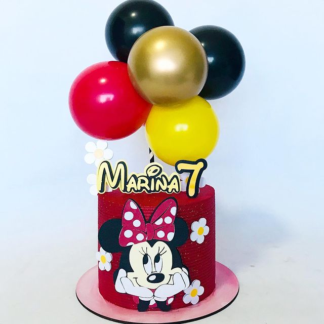 Bolo da Minnie: +50 ideias, dicas e tutoriais - Bolo Guaraná