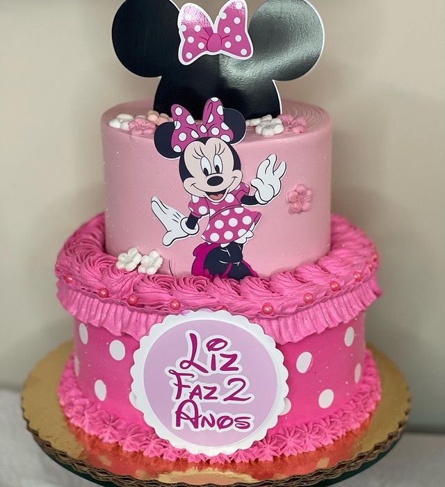 Bolo da Minnie: +50 ideias, dicas e tutoriais - Bolo Guaraná