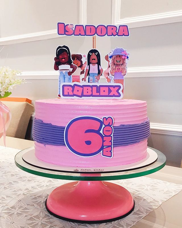 Bolo Roblox Feminino: 45 modelos para inspirar sua festa