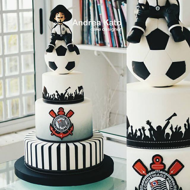 Bolo do Corinthians: +55 ideias e dicas para a festa do Timão