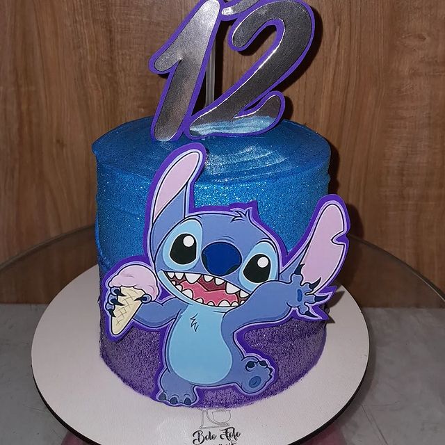 Bolo do Stitch: +70 ideias superfofas para sua festa - Bolo Guaraná