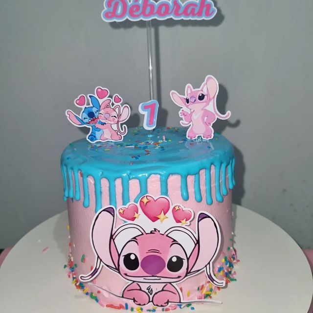 Bolo do Stitch: +70 ideias superfofas para sua festa - Bolo Guaraná