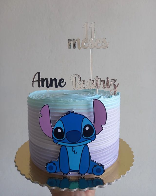 Bolo do Stitch: +70 ideias superfofas para sua festa - Bolo Guaraná