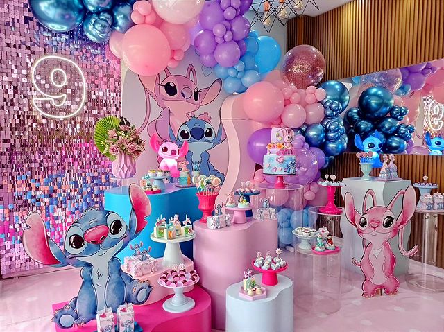 As 80 MELHORES ideias de Decoração do Stitch para festa infantil