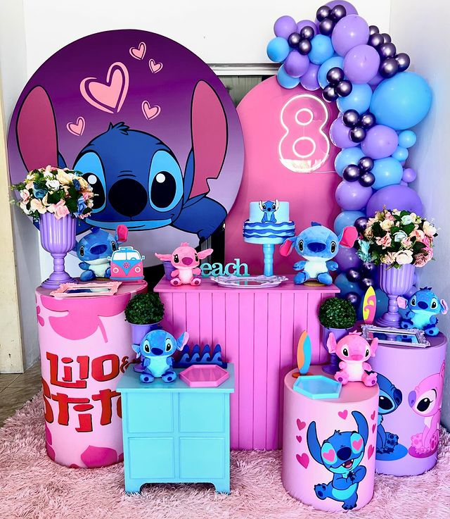 +130 ideias de Decoração do Stitch para festa infantil