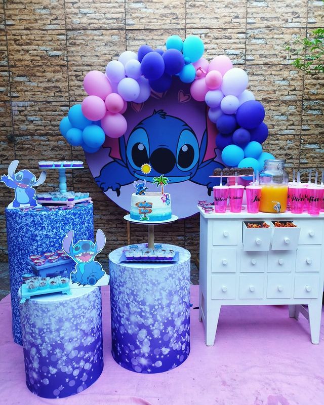 +130 ideias de Decoração do Stitch para festa infantil