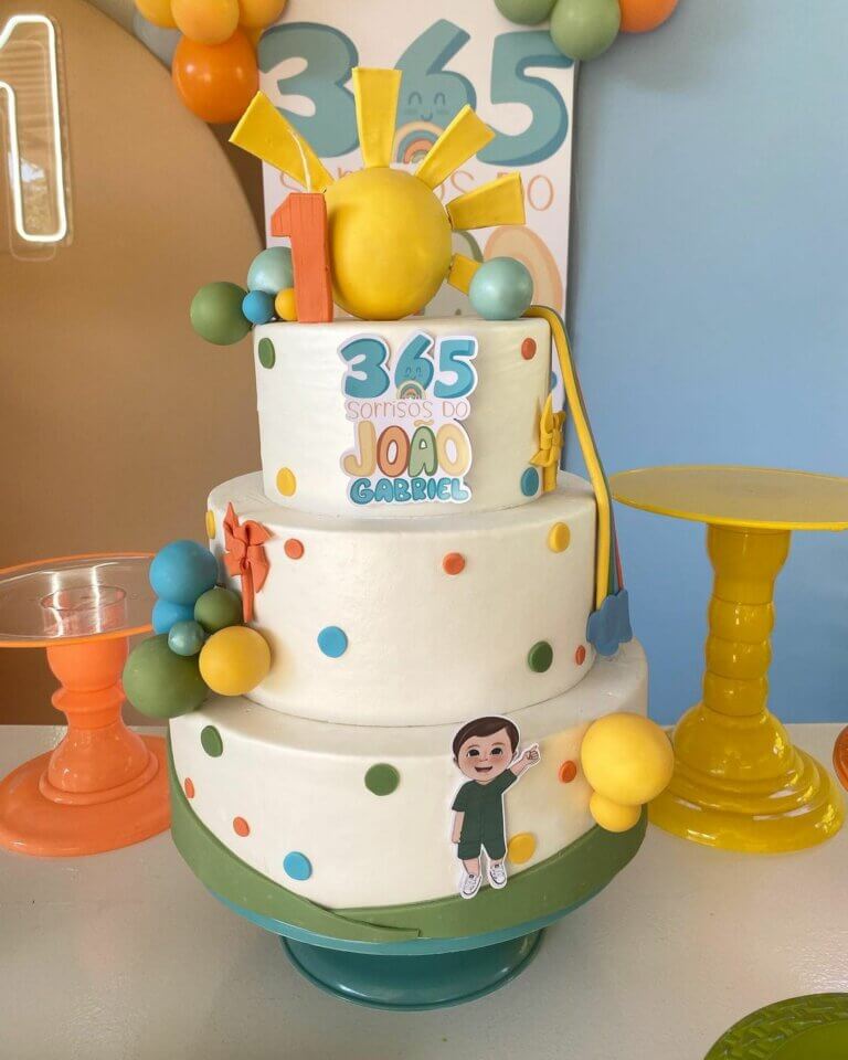 Bolo 365 Sorrisos: celebre o primeiro aninho com alegria