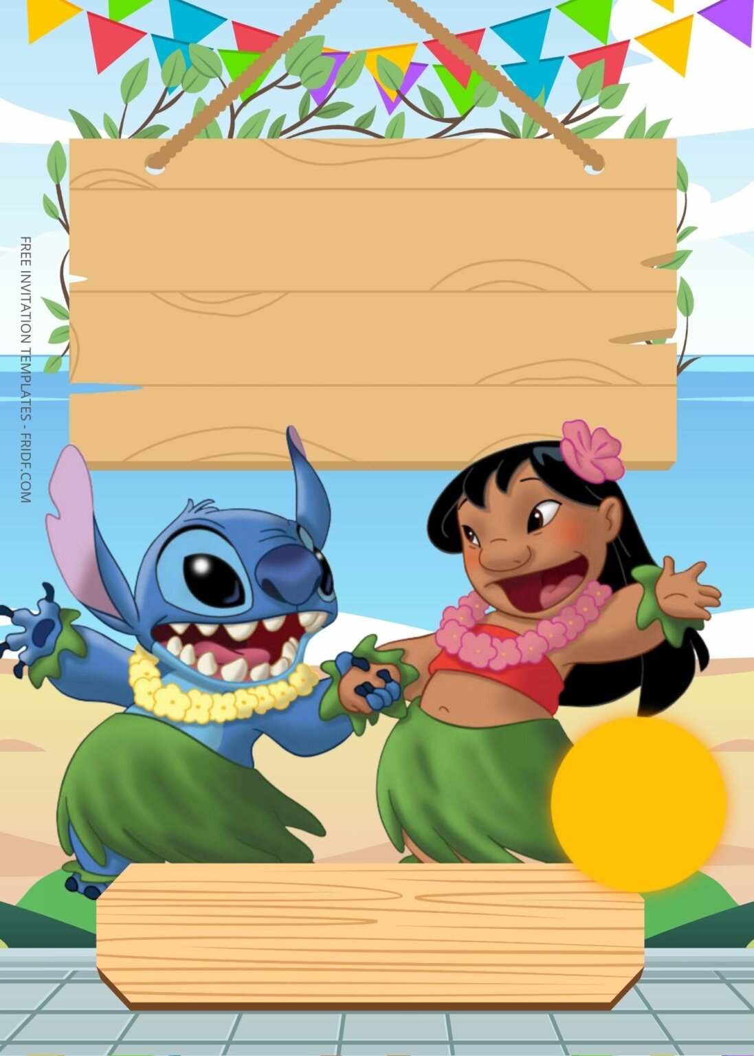 Convite Stitch Grátis: Modelos Editáveis para Baixar e Enviar