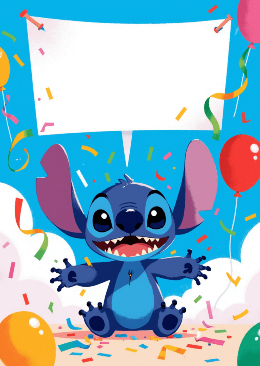 Convite Stitch Grátis: Modelos Editáveis para Baixar e Enviar