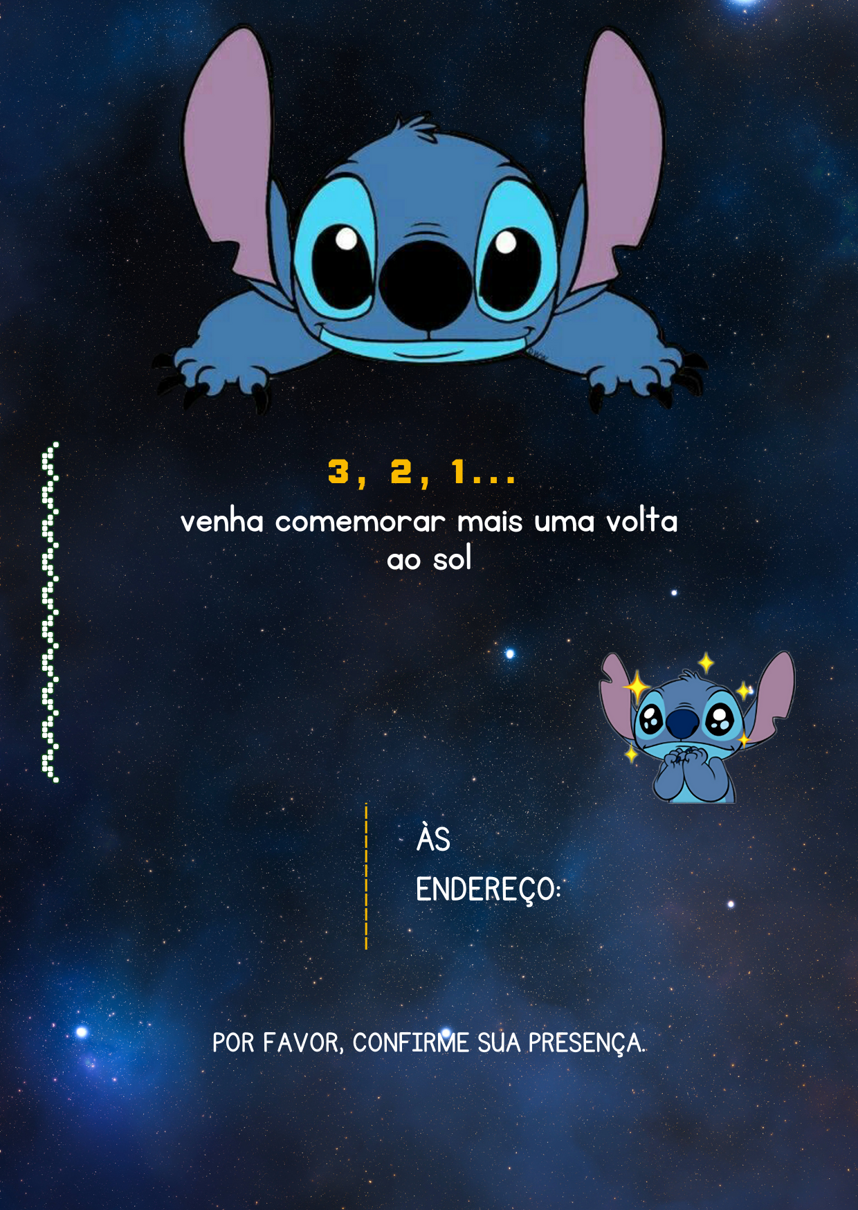 Convite Stitch Grátis: Modelos Editáveis para Baixar e Enviar