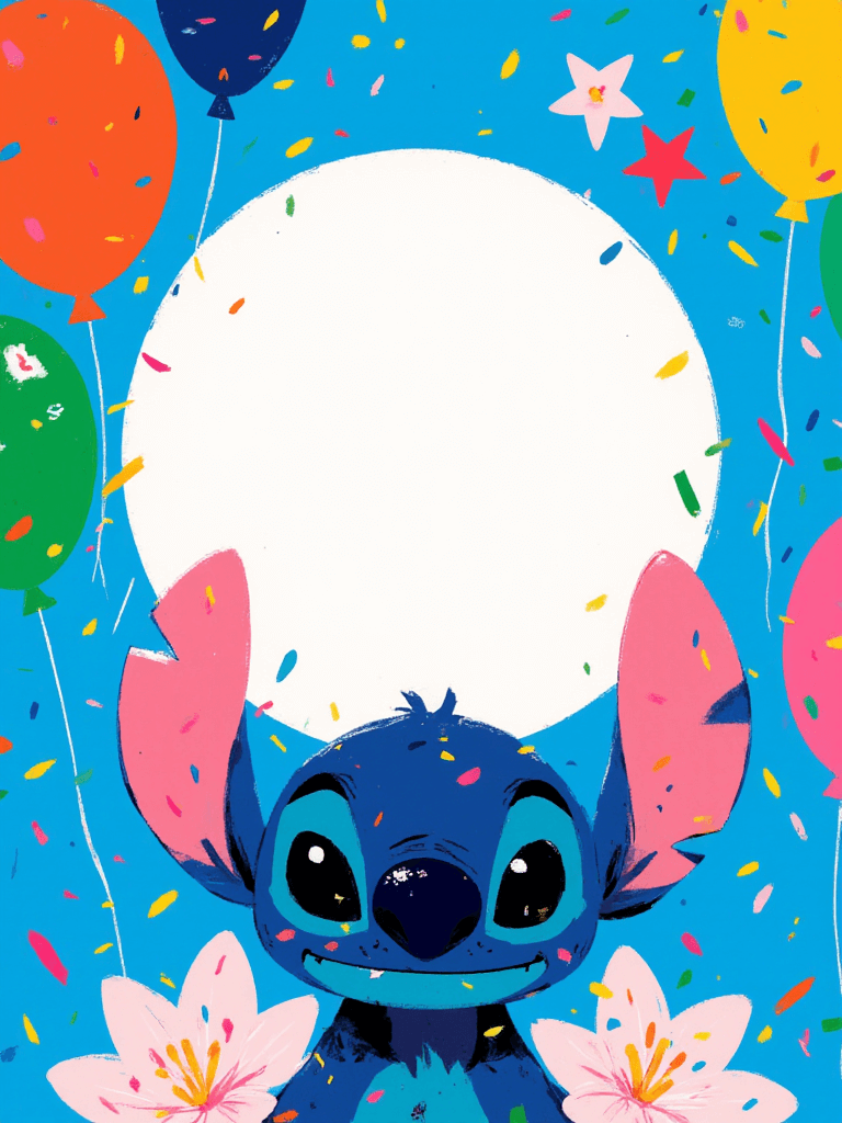 Convite Stitch Grátis: Modelos Editáveis para Baixar e Enviar