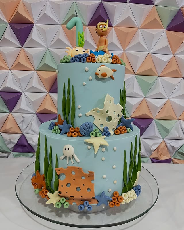Bolo Fundo do Mar: +55 ideias e dicas para festa infantil