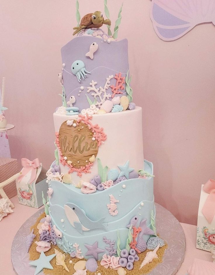 Bolo Fundo do Mar: +55 ideias e dicas para festa infantil