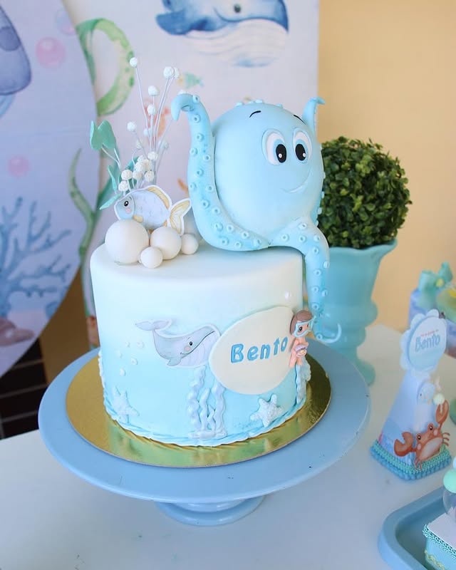 Bolo Fundo do Mar: +55 ideias e dicas para festa infantil