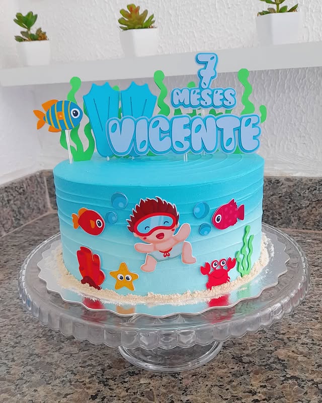 Bolo Fundo do Mar: +55 ideias e dicas para festa infantil