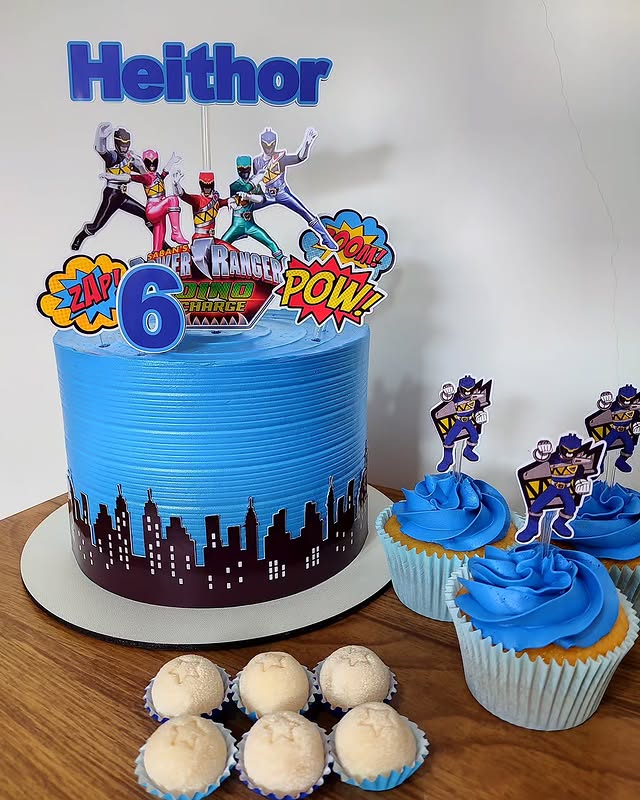 Bolo Power Rangers: +55 ideias para uma festa completa