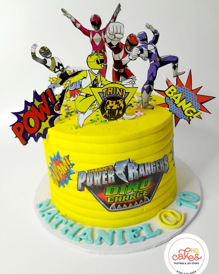 Bolo Power Rangers: +55 ideias para uma festa completa