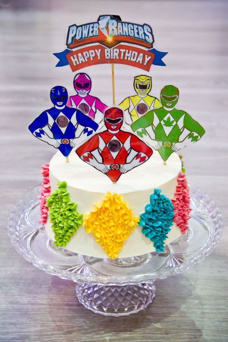 Bolo Power Rangers: +55 ideias para uma festa completa