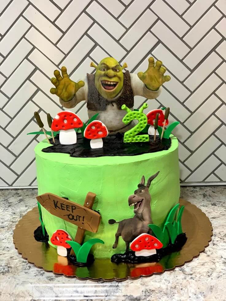 Bolo do Shrek: +50 ideias para sua festa infantil - Bolo Guaraná