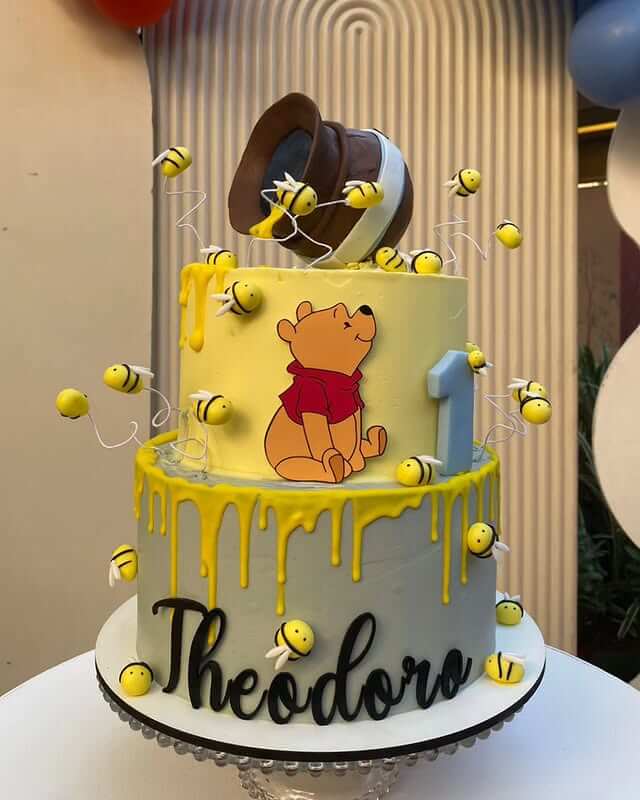 Bolo Ursinho Pooh: tudo para sua festa infantil - Bolo Guaraná