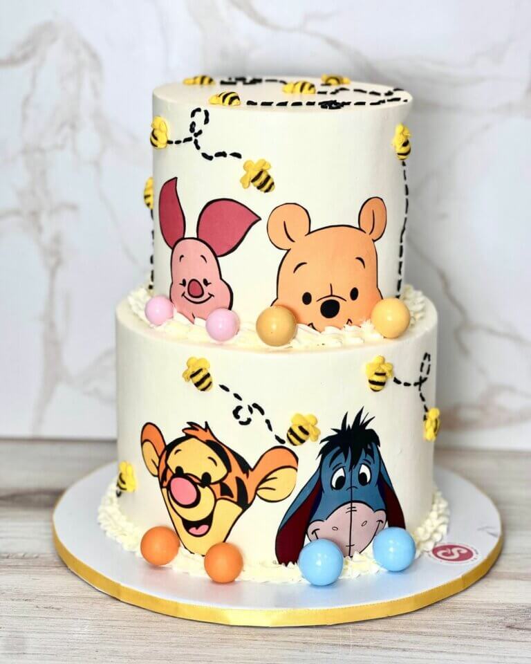 Bolo Ursinho Pooh: tudo para sua festa infantil - Bolo Guaraná